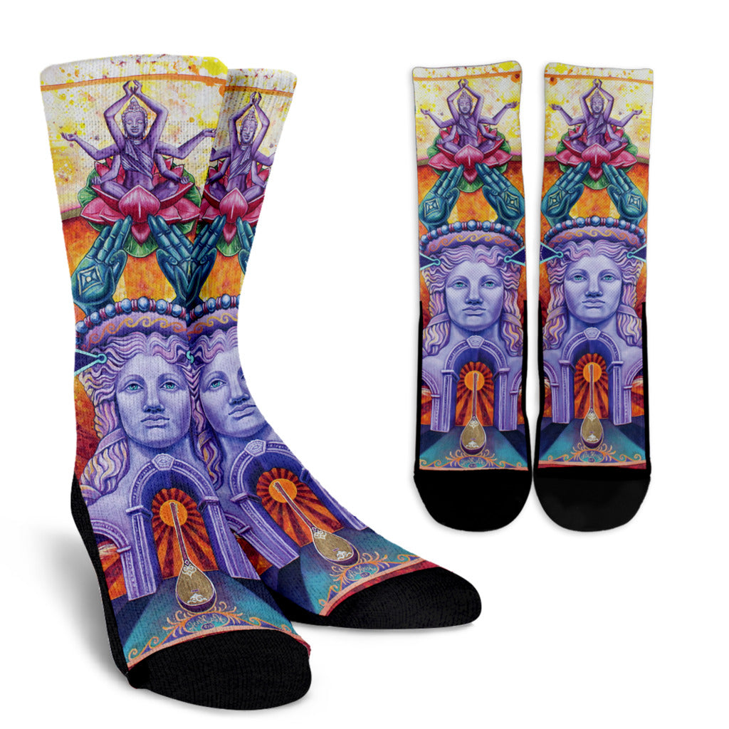 Buddha Lotus Socks- Painteye cool socks